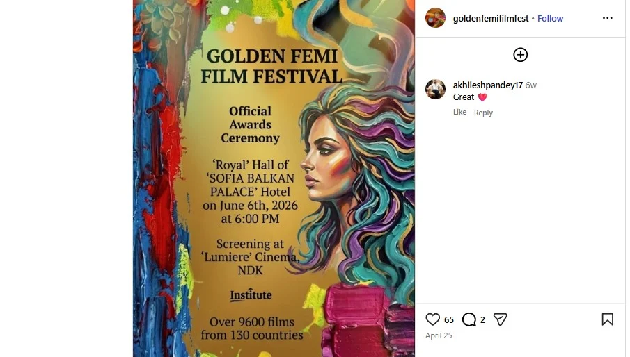 Tiga Film Sineas Indonesia Raih Penghargaan di Golden FEMI Film ...